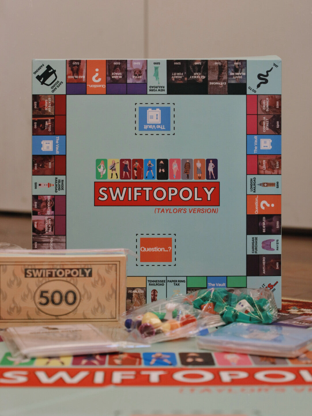 SWIFTOPOLY Taylor Swift Edition Monopoly Game – White Board Game for F ...